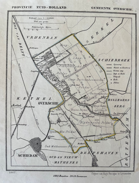 Overschie – Antiquariaat De Vries & De Vries - antique maps & prints ...